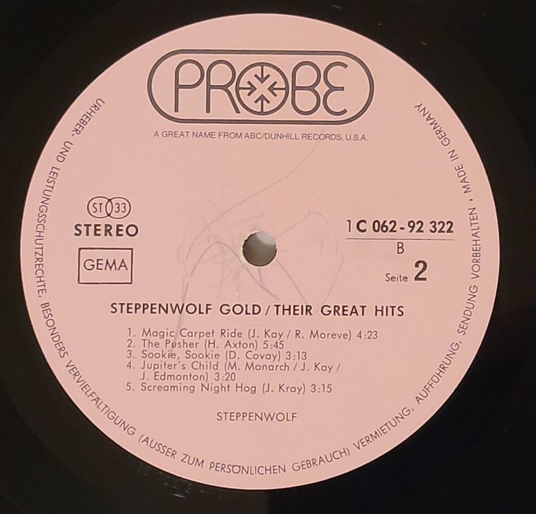 Steppenwolf – Gold (Their Great Hits) (Gebraucht) in Zürich für CHF 33 ...