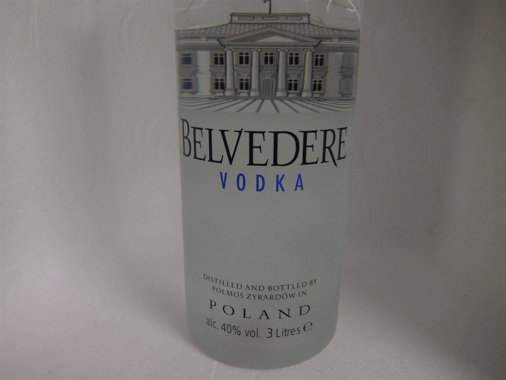 3 Liter Flasche Vodka Belvedere mit LED... (Neu und originalverpackt ...