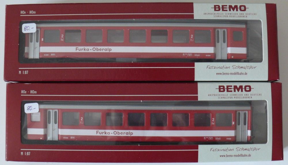Bemo H0m: 2 Leichtmetallwagen Furka Oberalp | Kaufen auf Ricardo