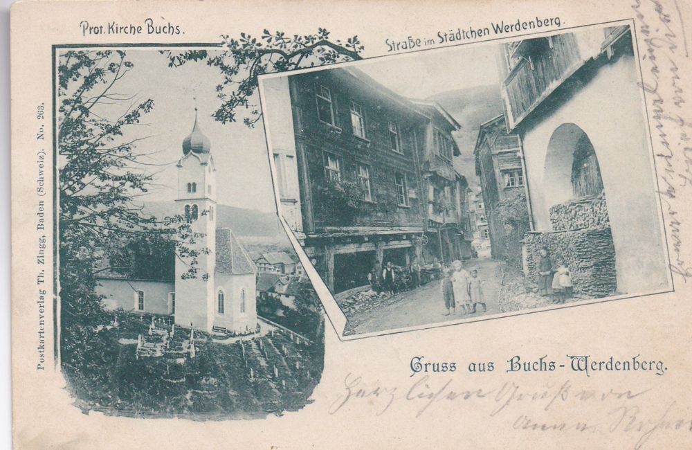 Gruss aus Buchs-Werdenberg 1899 (A1 (Gebraucht) in Ruggell für CHF 1 – mit Lieferung auf Ricardo ...