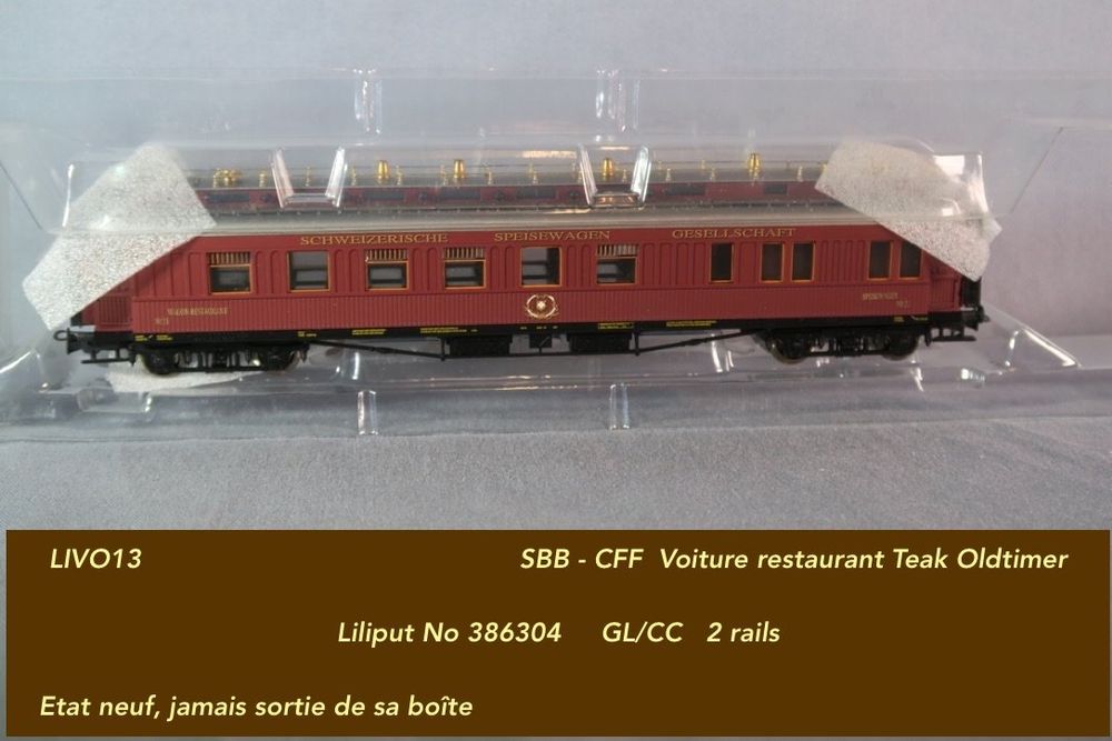 LIVO13 Voiture restaurant SBB-CFF Teak Liliput No 386301 | Kaufen auf Ricardo