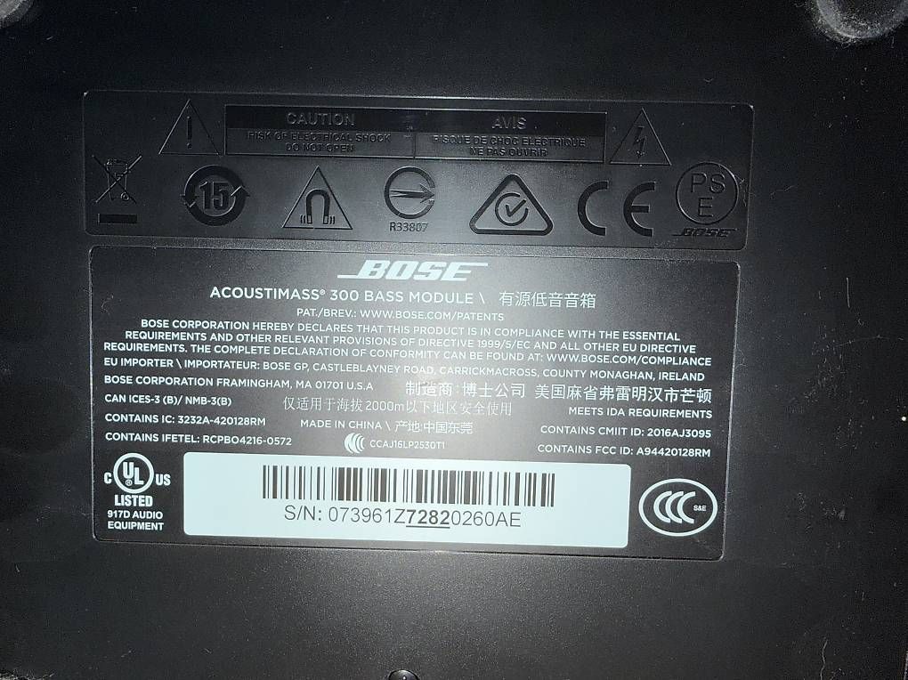 Bose Acoustimass 300 Bass Module, Subwoofer (Gebraucht) in Muhen für ...