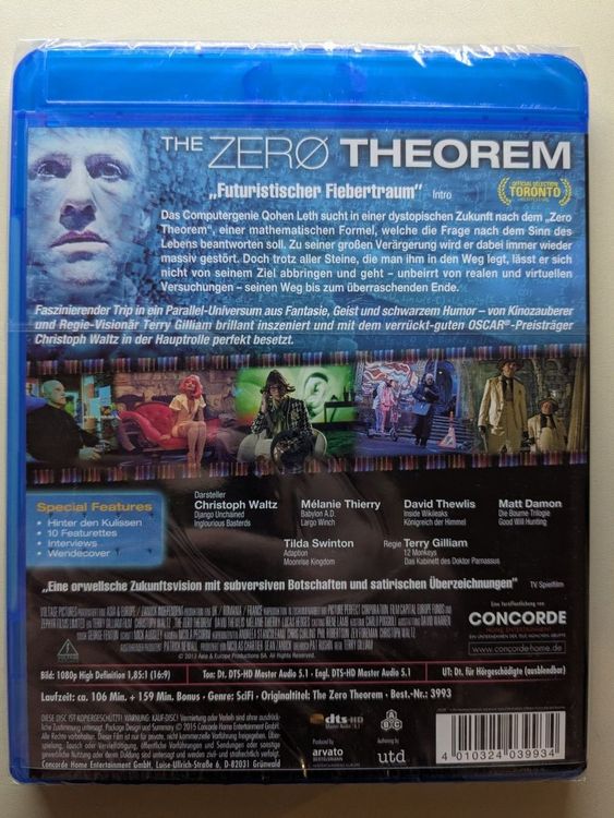 "The Zero Theorem" von Terry Gilliam [Blu-ray/neu&OVP] (Neu und originalverpackt) in Port für ...