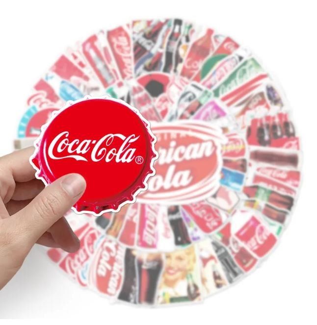 Coca Cola Zero Light Softdrink Aufkleber 50 tlg. Stickerset (Neu und ...