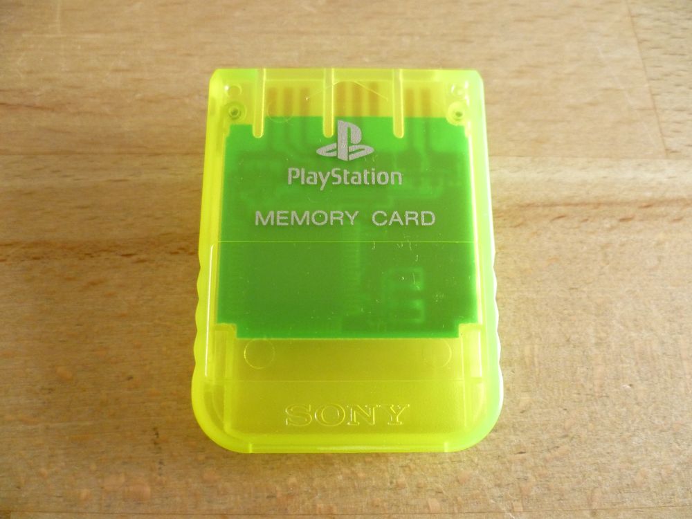Originale PlayStation PS1 Memory Card Speicherkarte (Gebraucht) in ...