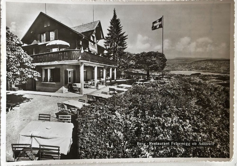 Adliswil, Berg Restaurant Felsenegg, Bahnpoststempel, 1955 (Gebraucht) in Frauenfeld für CHF 4.8 ...