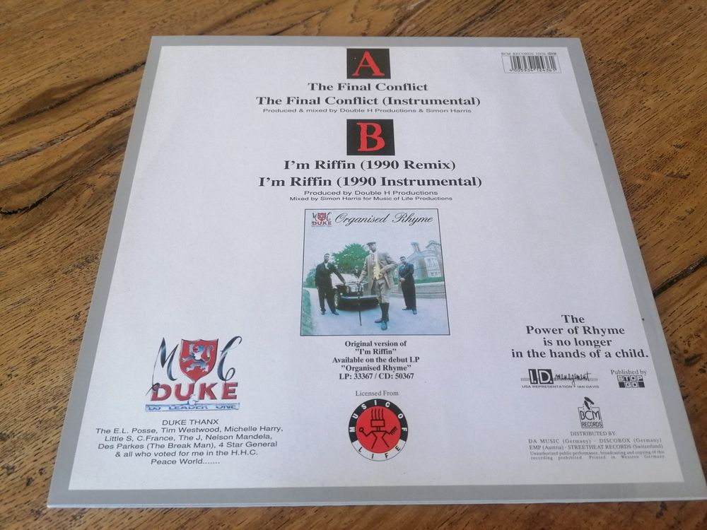 MC Duke & DJ Leader One – The Final Conflict (Gebraucht) in Emmenbrücke ...