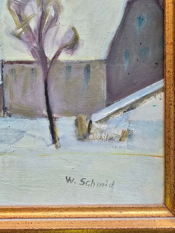 Wilhelm Schmid, Winterbild, Oel auf Holz, Frühwerk? (Gebraucht) in Bern ...