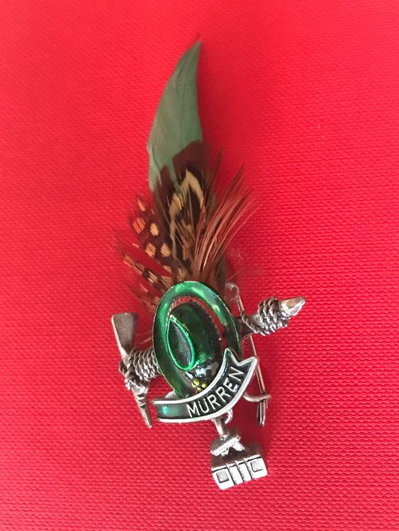 Pin Abzeichen Hut Feder Silberoptik Mürren Alpen Ethno | Kaufen auf Ricardo