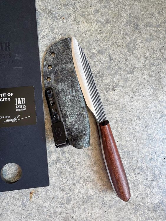 Bushcraft-Messer aus Feile – Swiss Made Unikat F-11 (Neu (gemäss ...