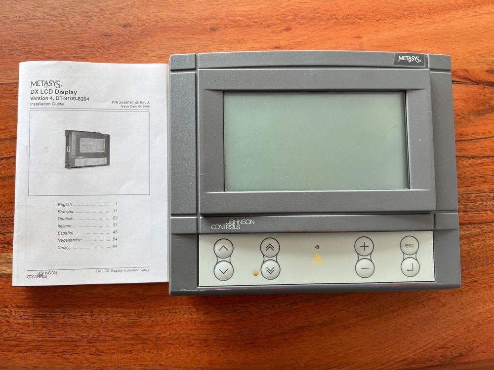 Panel Johnson Metasys SPS - DT-9100-8204 (Gebraucht) in Romanshorn für ...
