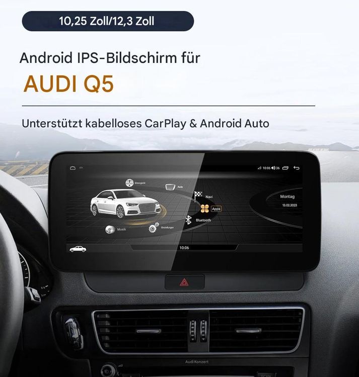 Audi Q5 2009–2016 Android 12,3" Display CarPlay & Android (Gebraucht ...