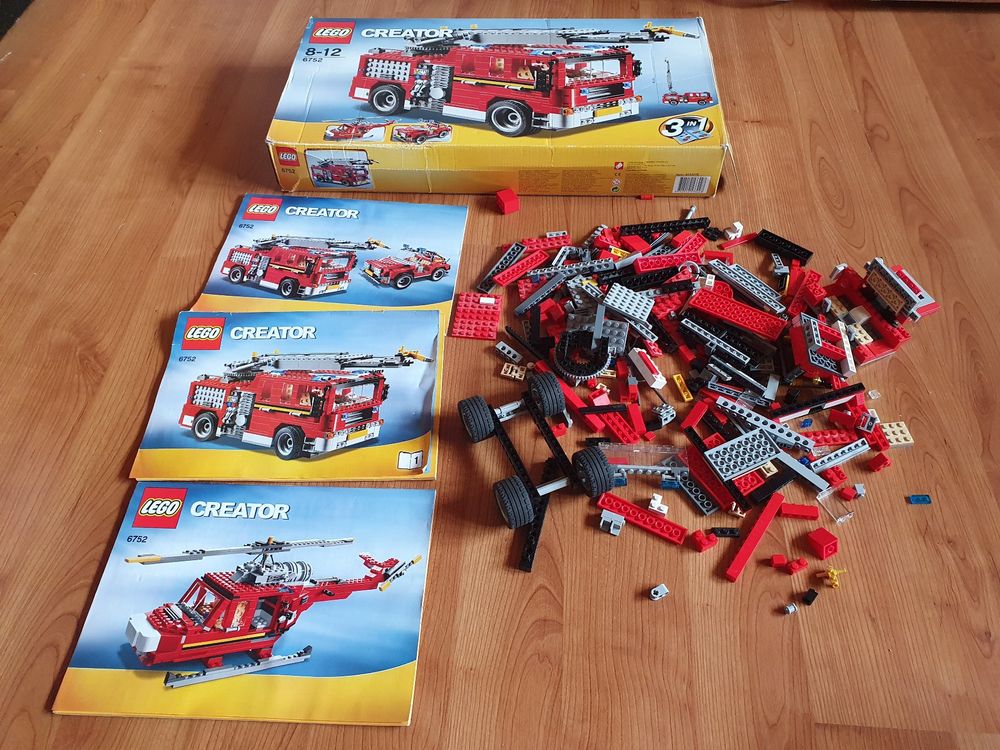 LEGO Creator 6752 Feuerwehr Lastwagen Set Bausteine OVP (Gebraucht) in ...
