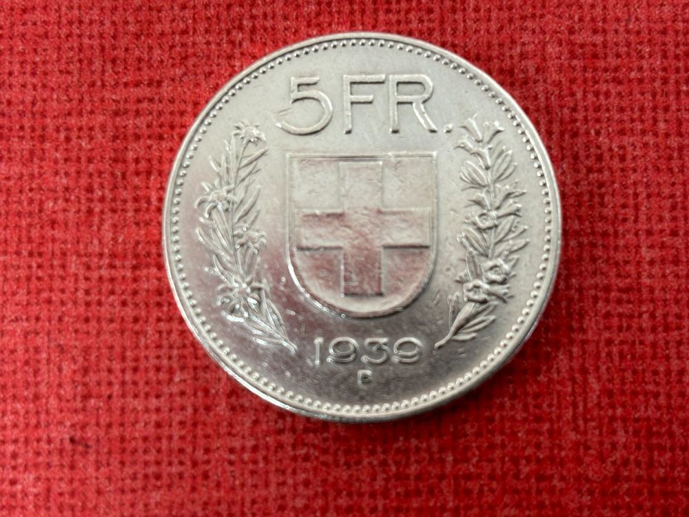 5 Franken 1939 Silber TOP | Kaufen auf Ricardo