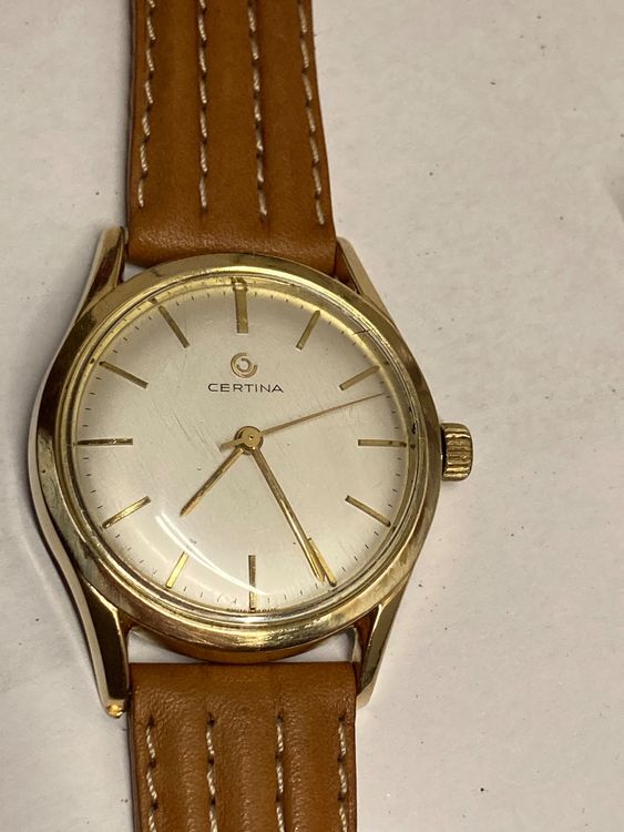 certina Vintage uhr Handaufzug mit certina box 34 mm der70er | Kaufen auf Ricardo