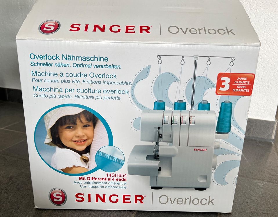 SINGER Overlock Nähmaschine 14SH654 NEU UND UNGEBRAUCHT (Neu und ...