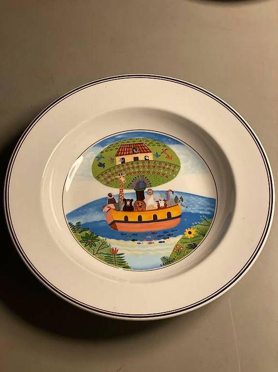 2 assiettes en porcelaines Villeroy & Boch décor naïf (D'occasion) à ...