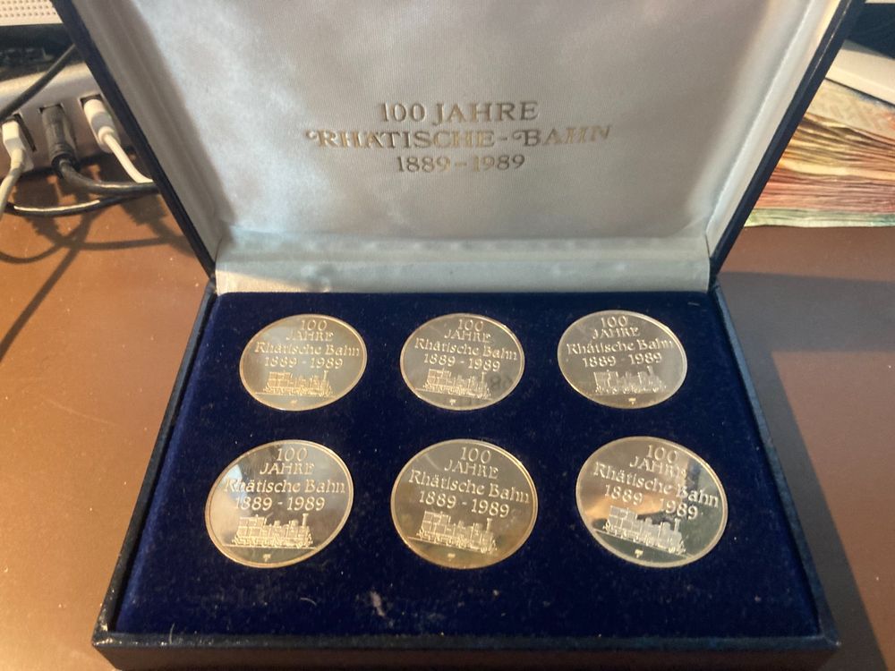 Erinnerungstaler 100 Jahre RhB 1889 - 1989 (Gebraucht) in Pontresina für CHF 120 – mit Lieferung ...