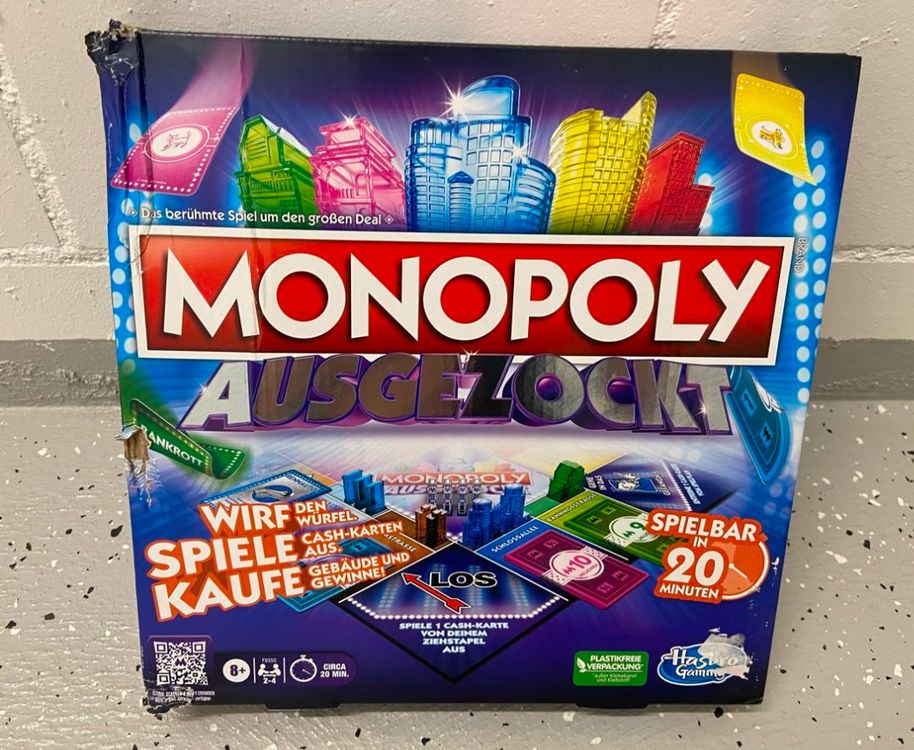 Monopoly Ausgezockt Brettspiel - neu! ( verpackung beschädig (Neu und originalverpackt) in ...