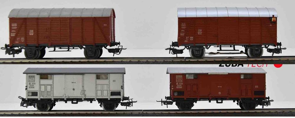 Märklin 4x Gedeckte Güterwagen DB/FS H0 WS mit OVP | Kaufen auf Ricardo