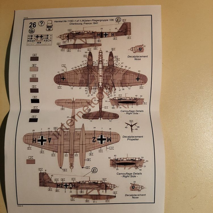 3301 Heinkel He 115 B/C Seaplane Revell 04276 | Kaufen auf Ricardo