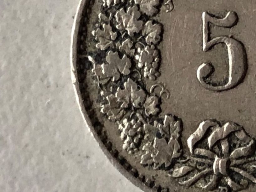 Abart 5 Rp. 1926 mit Stempelriss Kranz links | Kaufen auf Ricardo