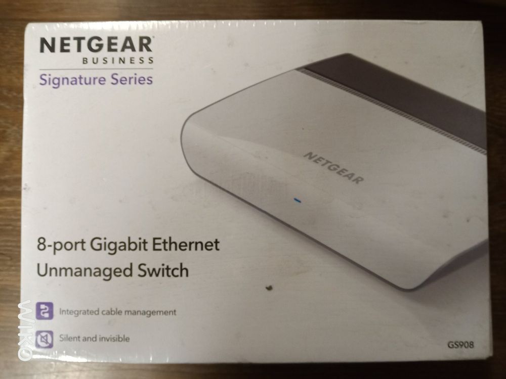 NETGEAR GS908 8-Port Gigabit Switch, in Originalverpackung (Neu und ...