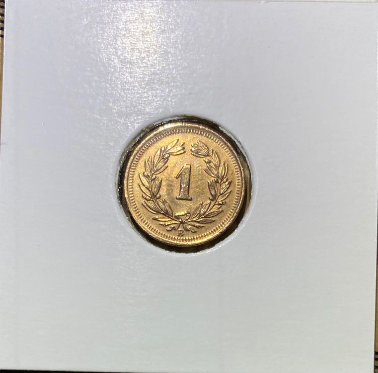 Schweiz 1 Rappen 1938 vzgl unz Wappen Eidgenossenschaft (Neu (gemäss Beschreibung)) in Speicher ...