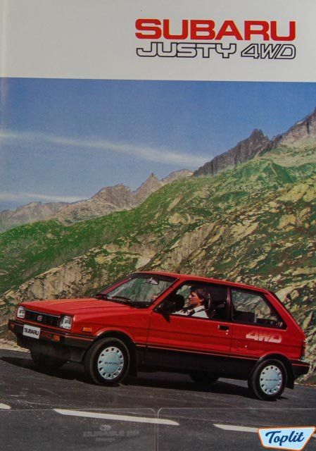 ORIGINAL NEUWAGEN PROSPEKT - SUBARU JUSTY 4WD - 1984 | Kaufen auf Ricardo