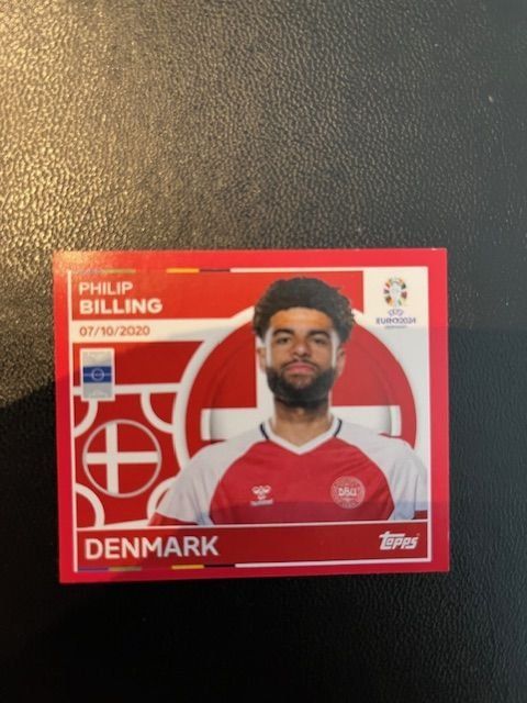 Topps Euro 2024 Sticker DEN 12- Philip Billing Denmark | Kaufen auf Ricardo