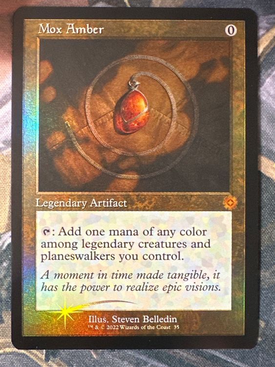 Mox Amber FOIL #35 Brothers War Retro Frame Artifacts | Kaufen auf Ricardo
