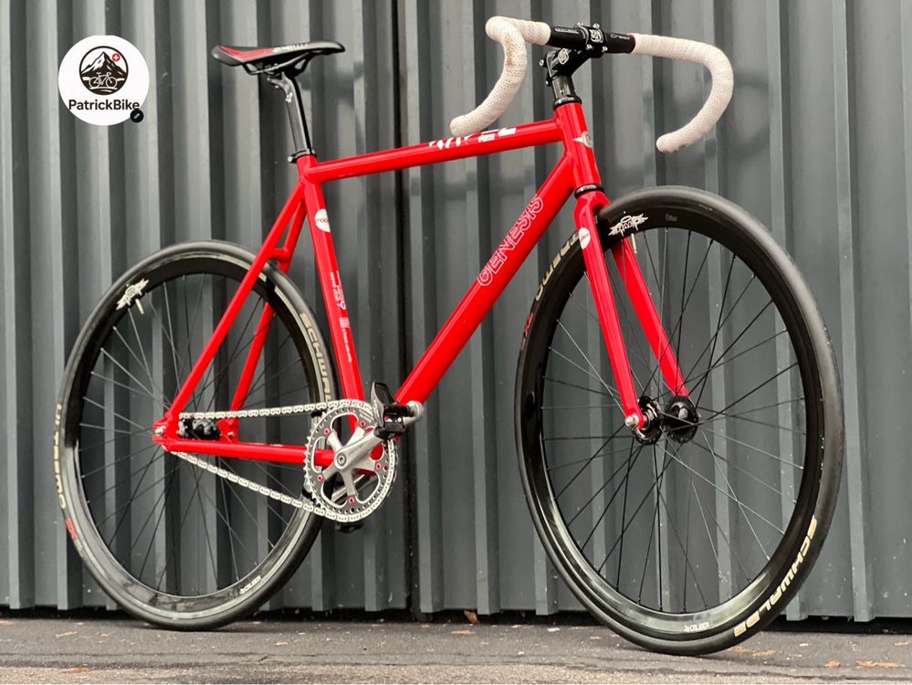 GENESIS Madison Track Fixie Single Speed in Weiß. (Gebraucht) in Basel ...