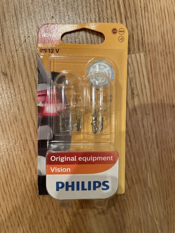 New Philips Vision W21W Car Light Bulbs - 12V - Twin Pack (Neu und ...