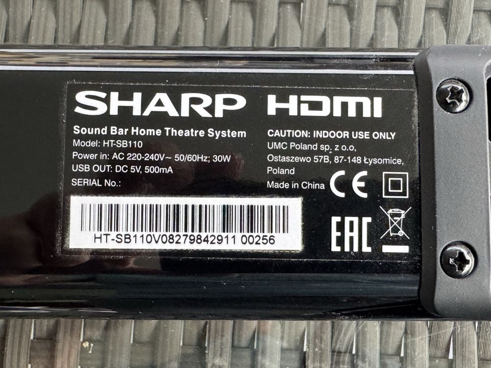 Sharp Soundbar HT-SB110, 90W, HDMI - Top Zustand (Neu (gemäss ...