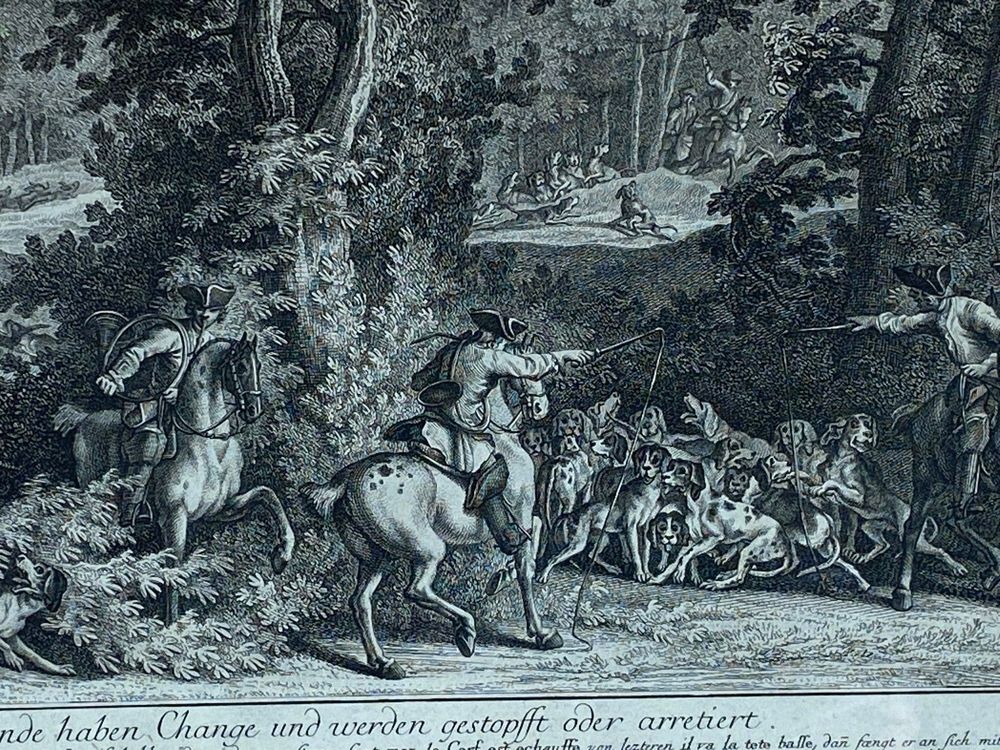 Ridinger grosse antike Jagdszene Jagd (Gebraucht) in Vaduz für CHF 69 – mit Lieferung auf ...