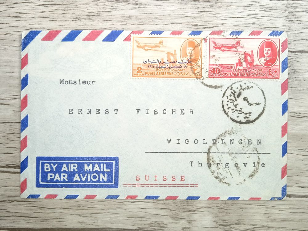 TR87 Enveloppe + Timbre Egypte 195x (Gebraucht) in Cousset für CHF 3.95 ...