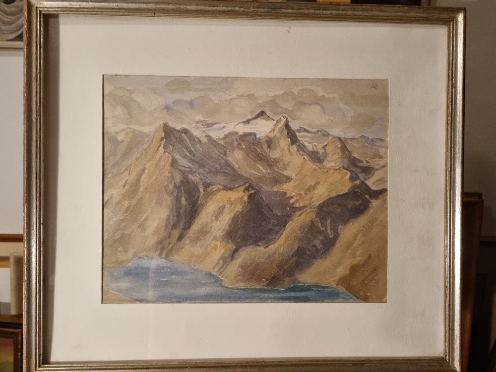 Gemälde Aquarelle Schweizer Bergen (Gebraucht) in Zürich für CHF 49 – mit Lieferung auf Ricardo ...