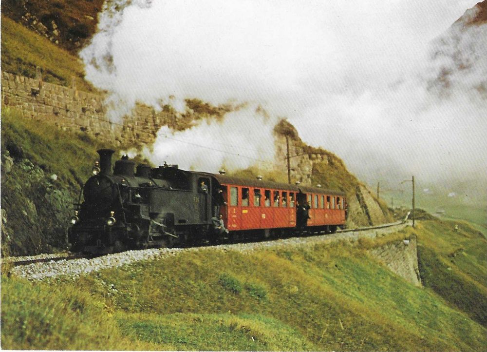 Letzer Dampf-Extrazug auf der Furka-Oberalp Bahn mit HG 3/4 (Neu ...