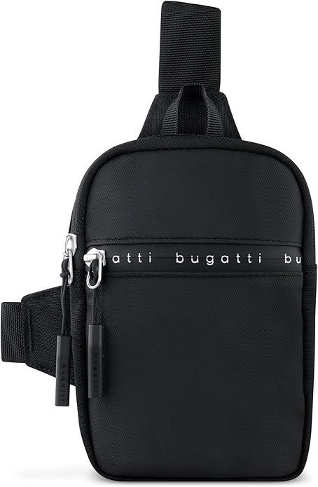 bugatti Mini Crossbody Tasche – Schwarz, Unisex, flach & ele (Neu und ...