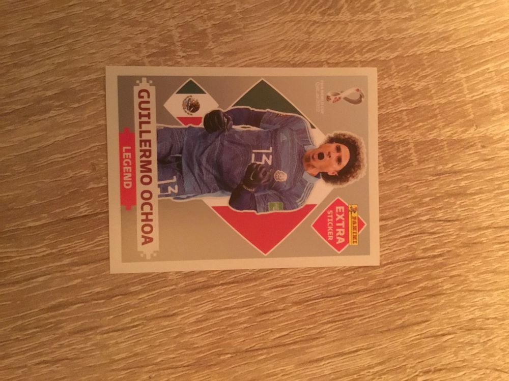 Panini 2022 extra sticker legend Guillermo Ochoa argent | Kaufen auf ...