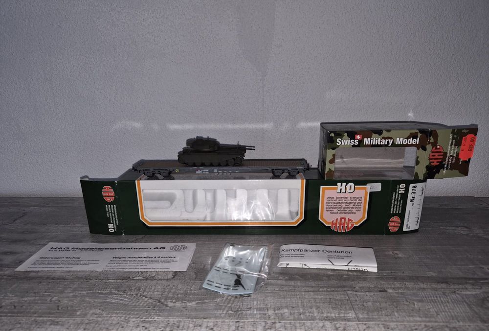 Hag Flachwagen wie neu! mit neuem HAG Panzer, OVP, Beschrieb (Neu und ...