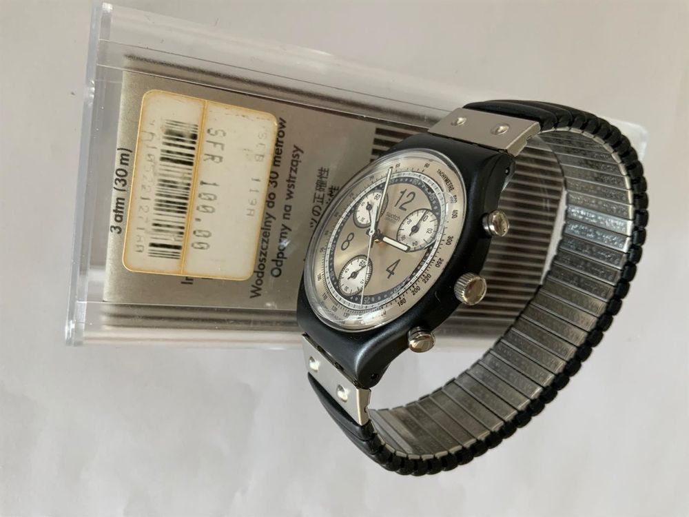 METAL EDGE Swatch CHRONO ★ ungetragen - VINTAGE | Kaufen auf Ricardo