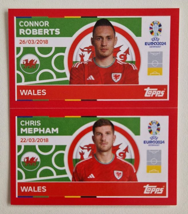 Topps UEFA Euro 2024 Sammelbild WAL 6 / WAL 7 | Kaufen auf Ricardo