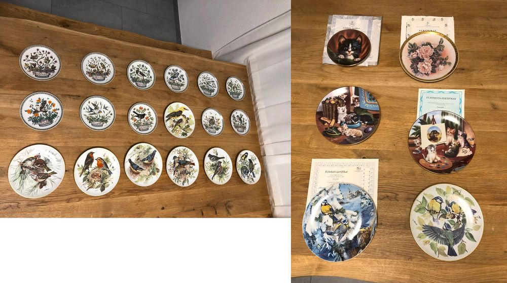 Suisse Langenthal,24 neuePorzellan Sammlerteller,märchenhaft (Neu ...