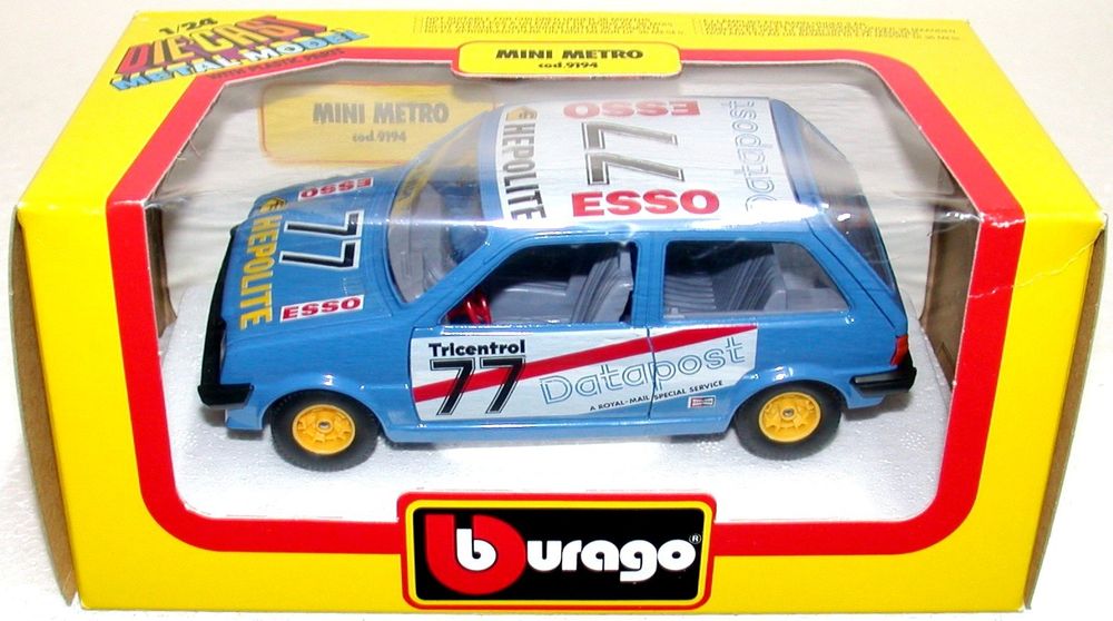 Mini Metro MG Turbo # 77, BBURAGO 1:24 (Neu und originalverpackt) in ...