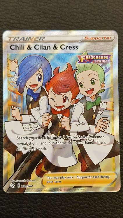 Chili & Cilan & Cress 258/264 - Fusion Strike (EN) - Pokémon (Gebraucht ...