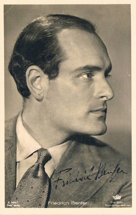 Friedrich Benfer 1905-96 Autogramm Vintage Foto 9x14cm (Gebraucht) in ...