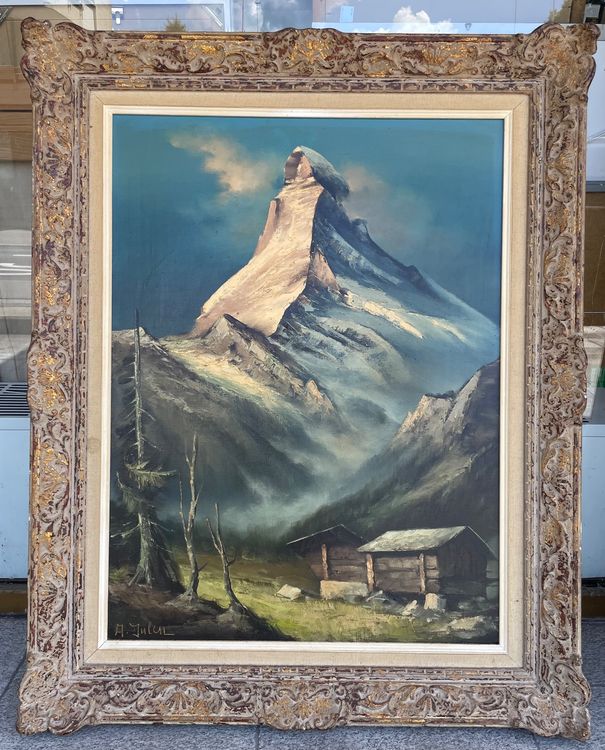 Grosses Top Matterhorn Gemälde Signiert | Kaufen auf Ricardo