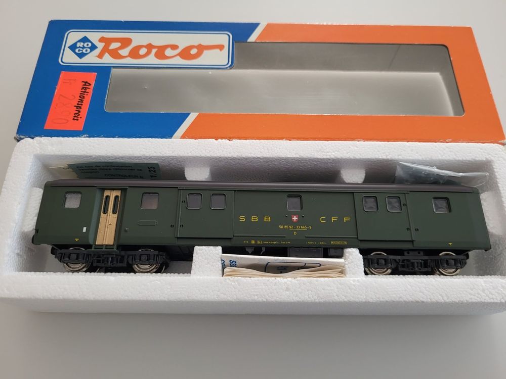 Roco 44332 SBB EW II Gepäckwagen H0 DC OVP (Neu (gemäss Beschreibung ...