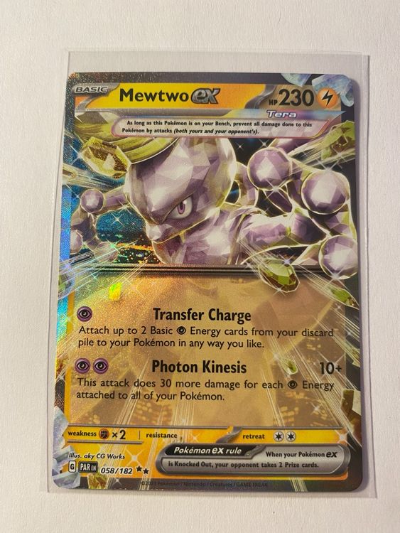 Pokemon Mewtwo EX 058/182 Paradox Rift EN (Neu (gemäss Beschreibung ...